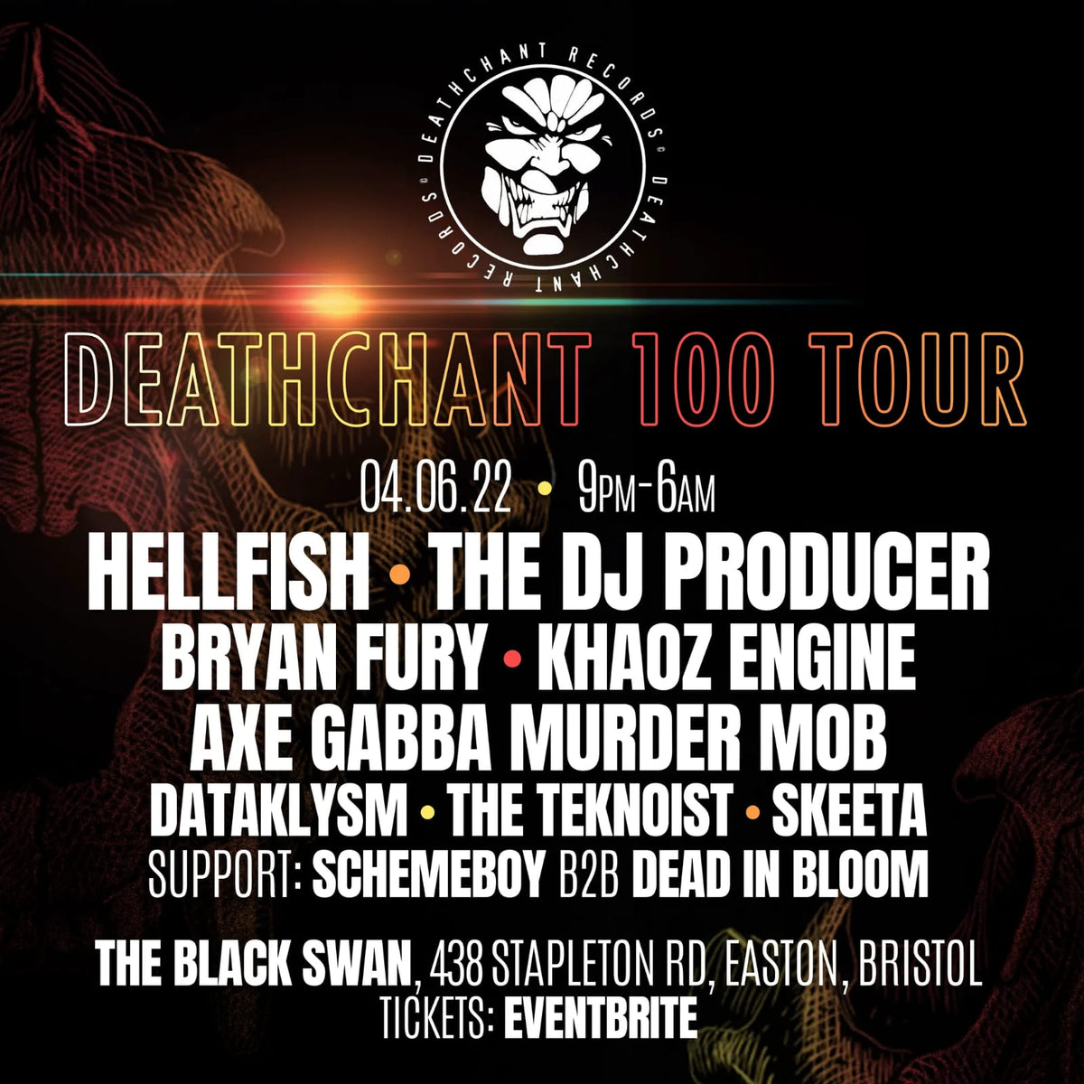 [Event] Deathchant 100 Tour (4-6-2022, Bristol) – PhonkCartel