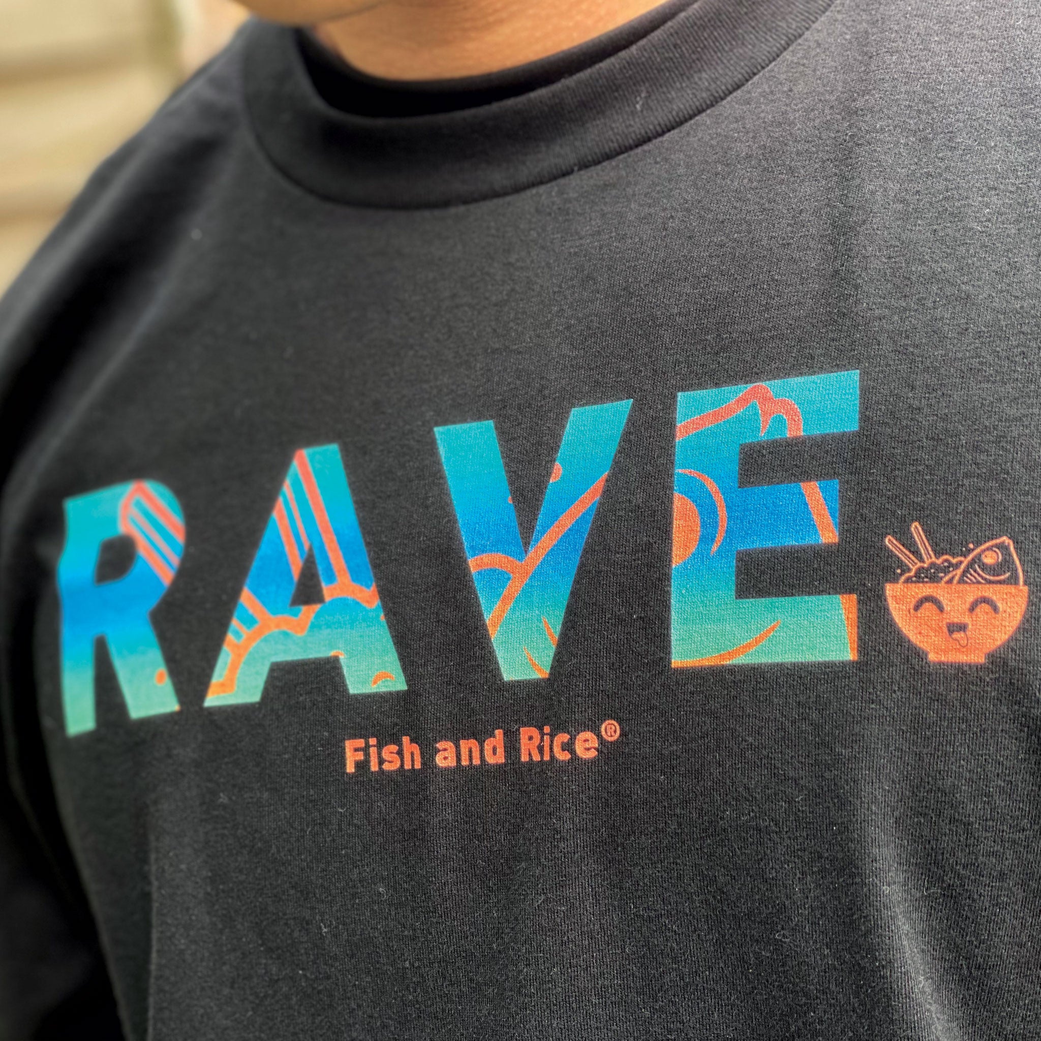 Fish and Rice RAVE tee – PhonkCartel